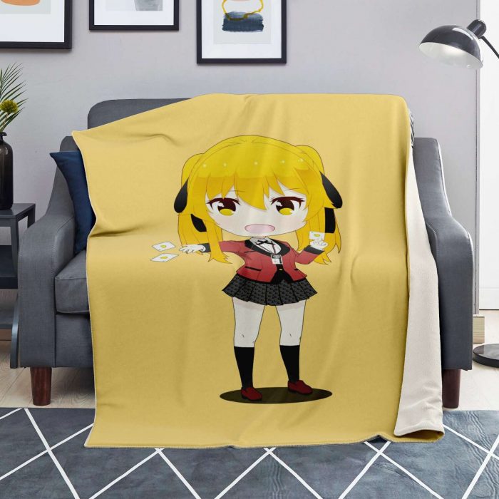 Chibi On Kakegurui Microfleece Blanket - Kakegurui Store